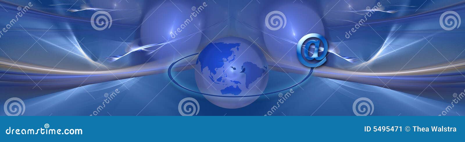 Header: Blue Communication Planet Stock Illustration - Illustration of ...