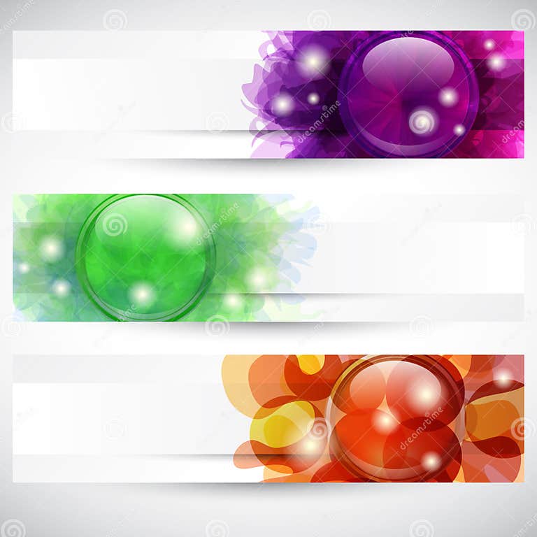Header button stock vector. Illustration of color, decorative - 19454135