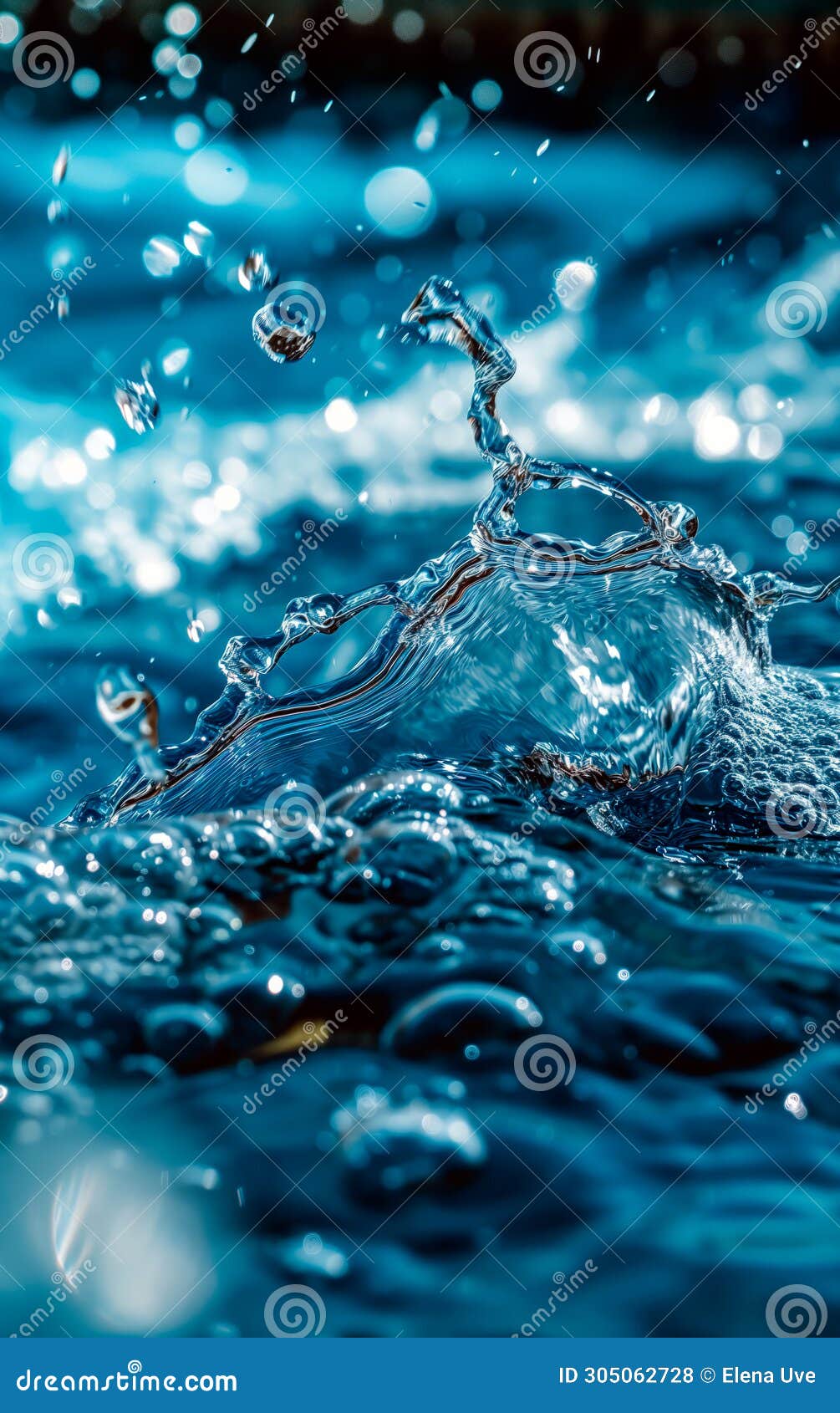 Header of Close Up Water Splash. Stock Photo - Image of space, natural ...