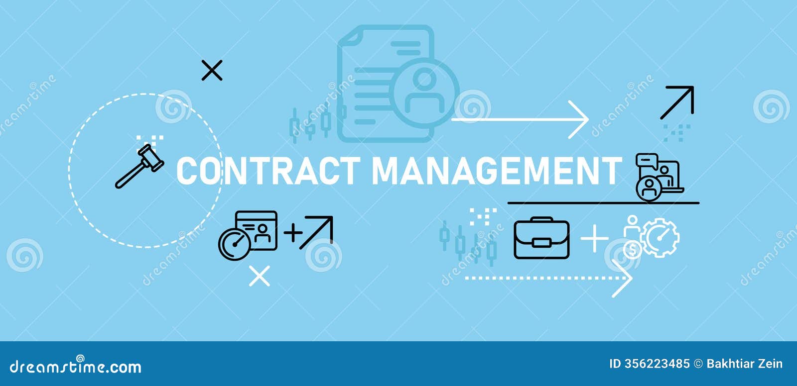 Header Design for Contract Management Agreement Document Featuring ...