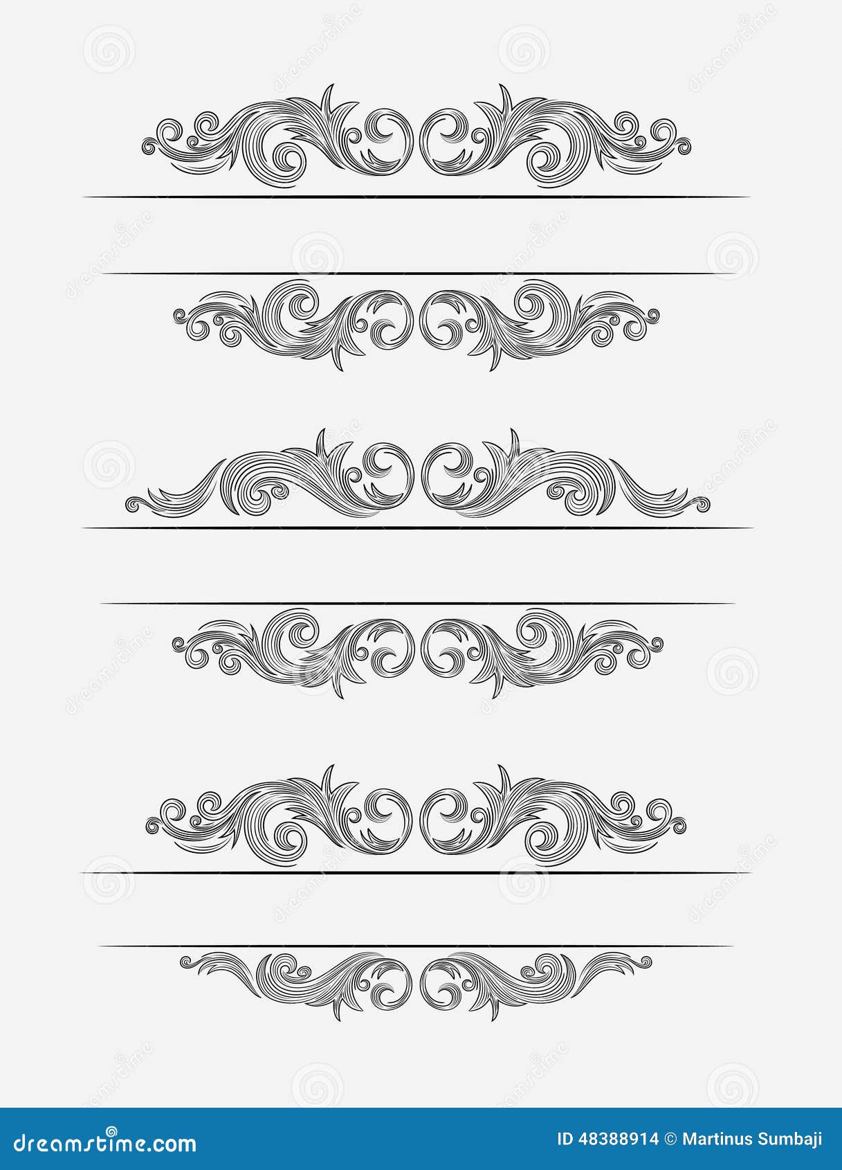 Header frame set stock vector. Illustration of floral - 48388914