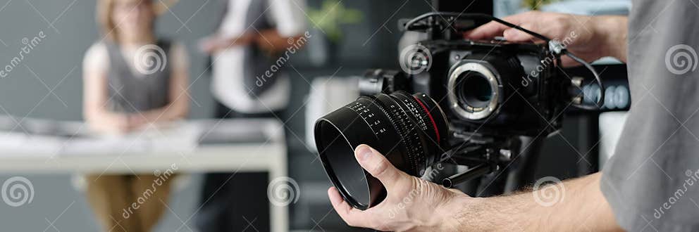 Header of Man Changing Lens Stock Image - Image of digital, template ...