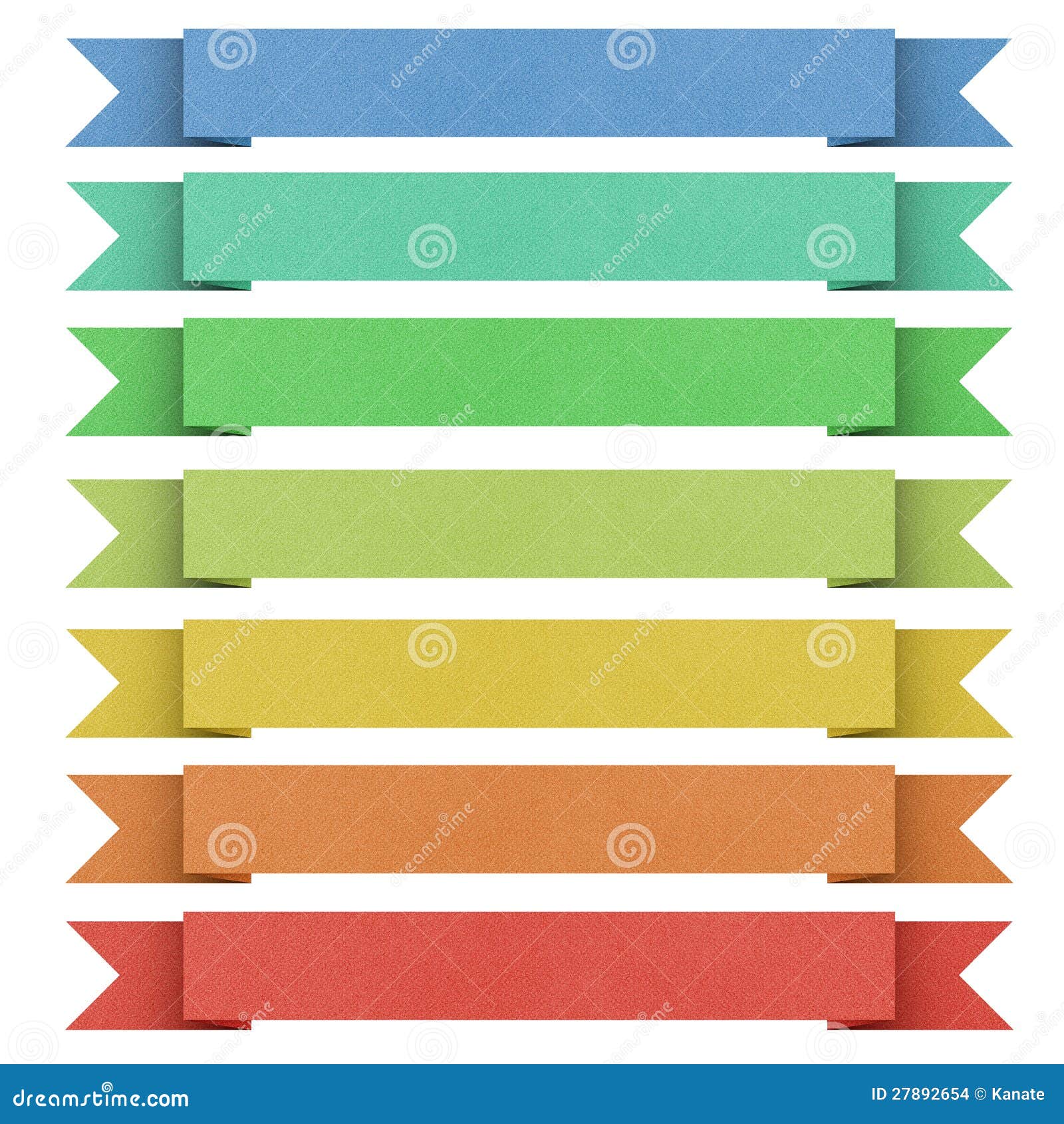 Header Origami Tag Recycled Paper Craft On White Royalty-Free Stock ...