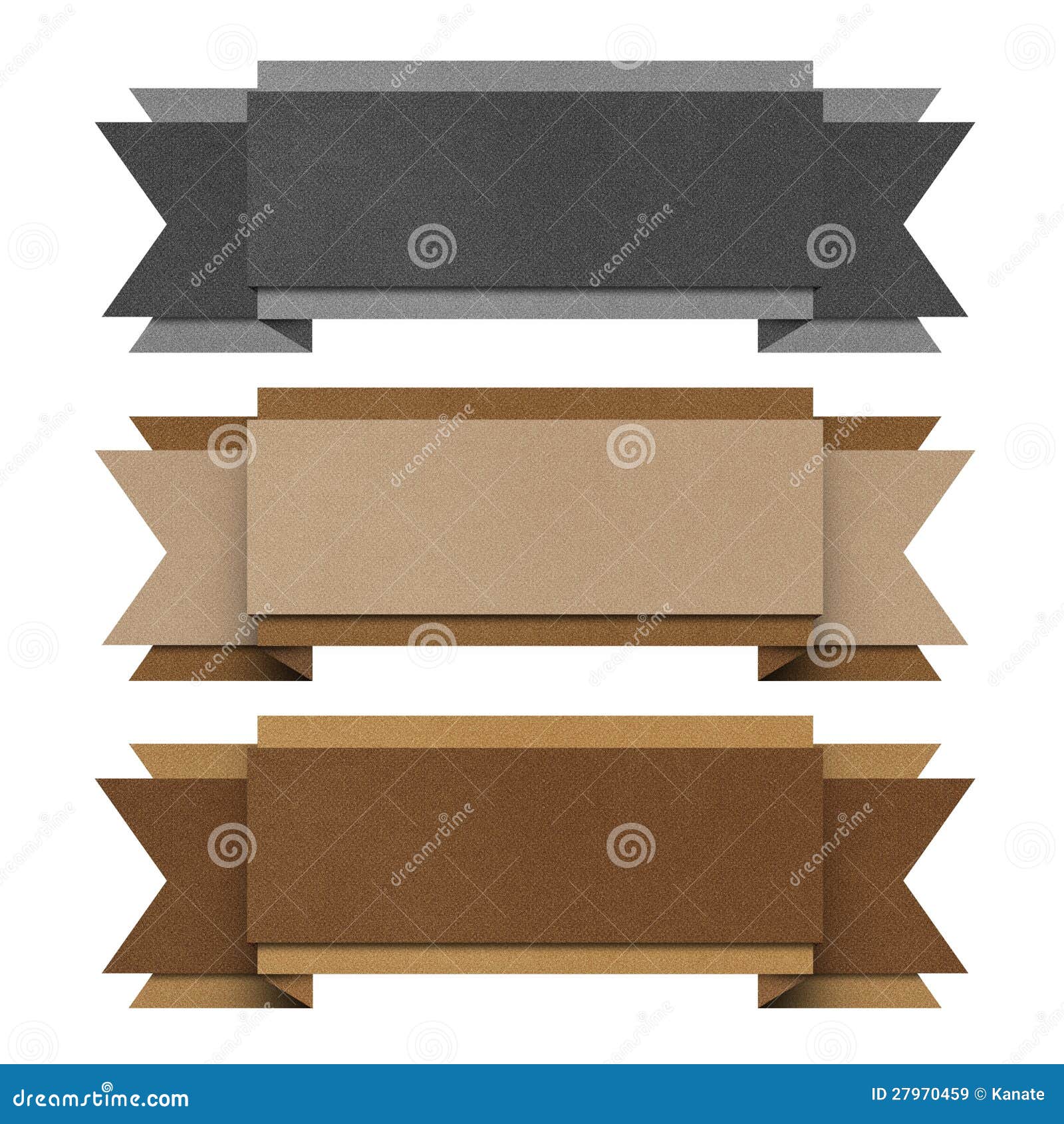 Header Origami Tag Recycled Paper . Stock Image - Image of memo, name ...