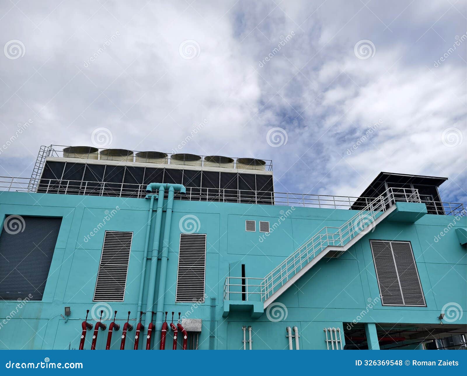 Header Pipes Valve Zone and Fire Alarm Control System at Industrial ...