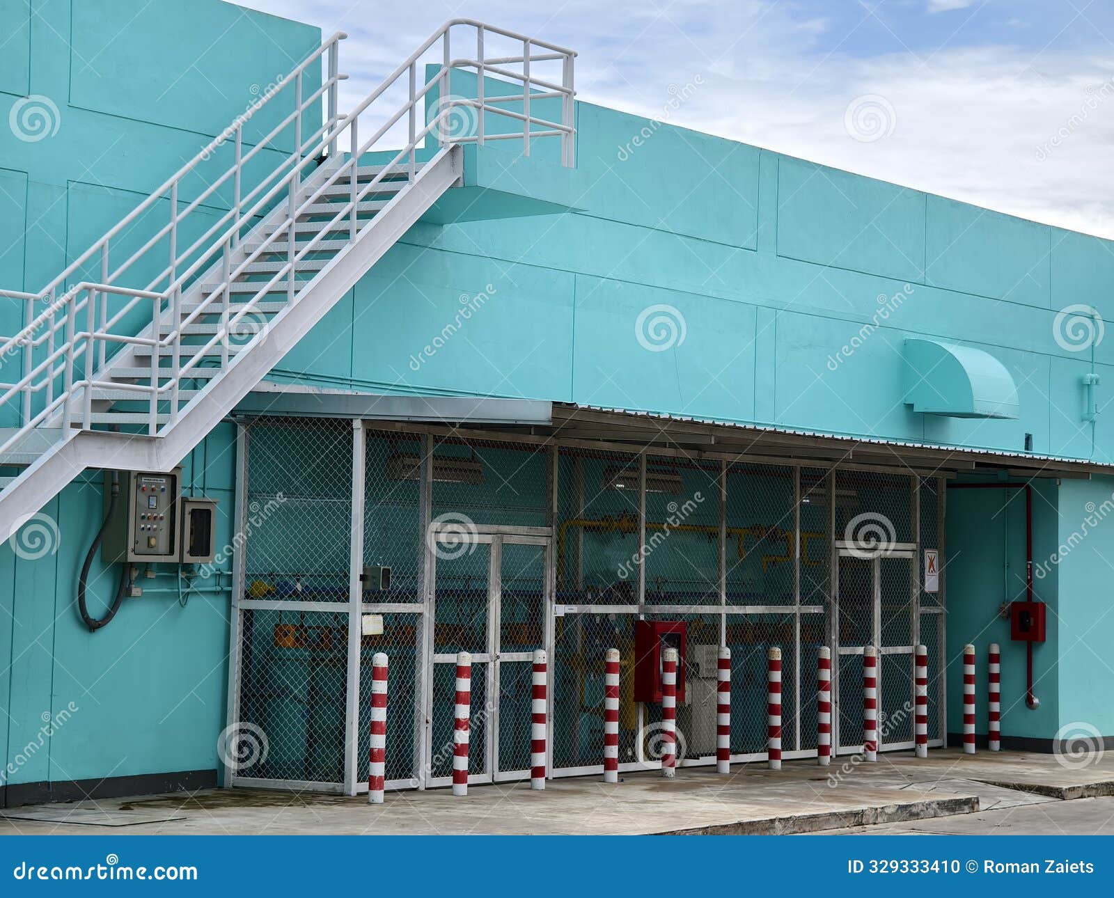 Header Pipes Valve Zone and Fire Alarm Control System at Industrial ...