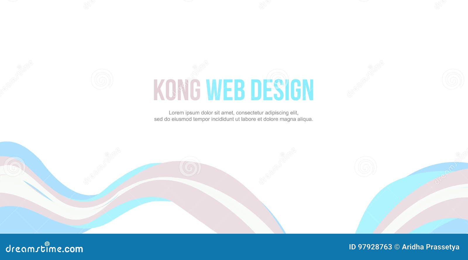 Header Website Abstract Wave Style Simple Design Stock Vector ...