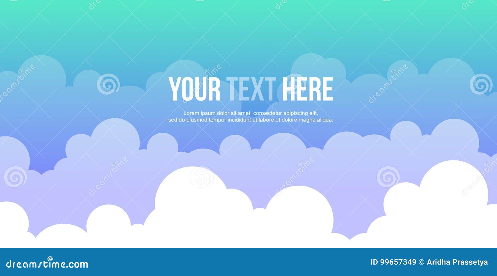 Header Website Cloud Style Design Stock Vector - Illustration of ...