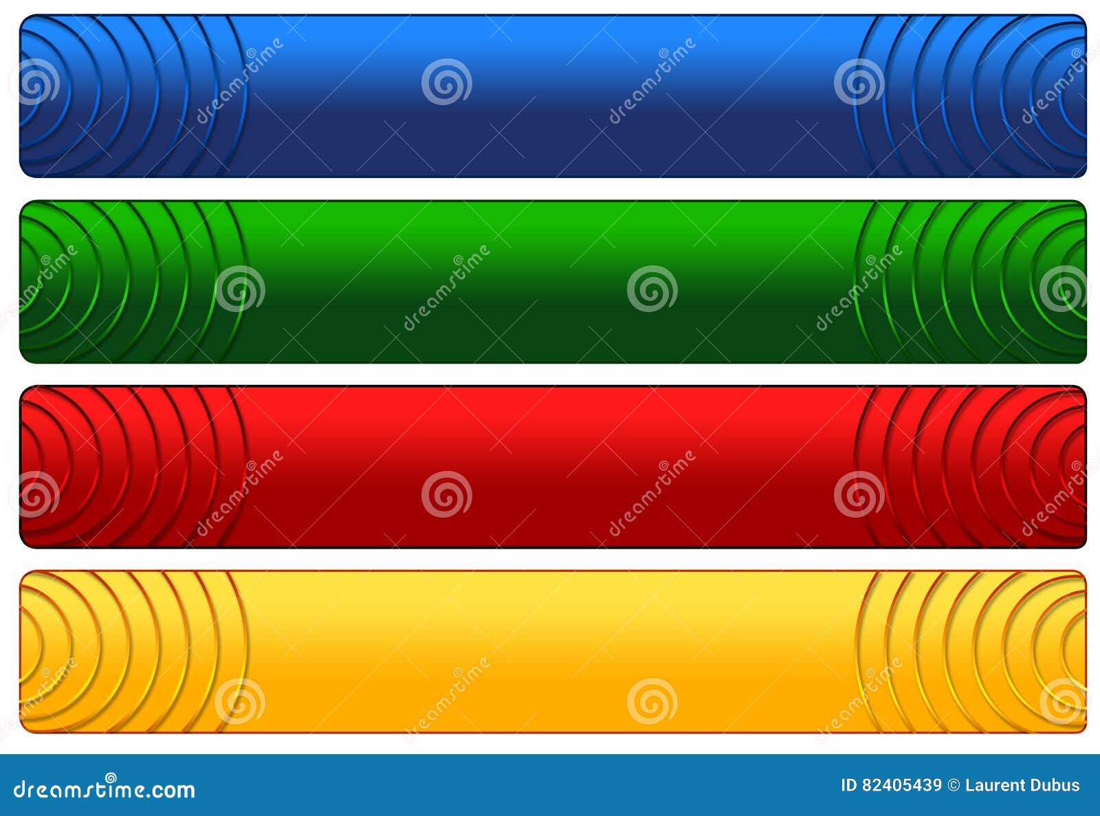 Set Of Headers/banners For Environment Background Vector Illustration ...