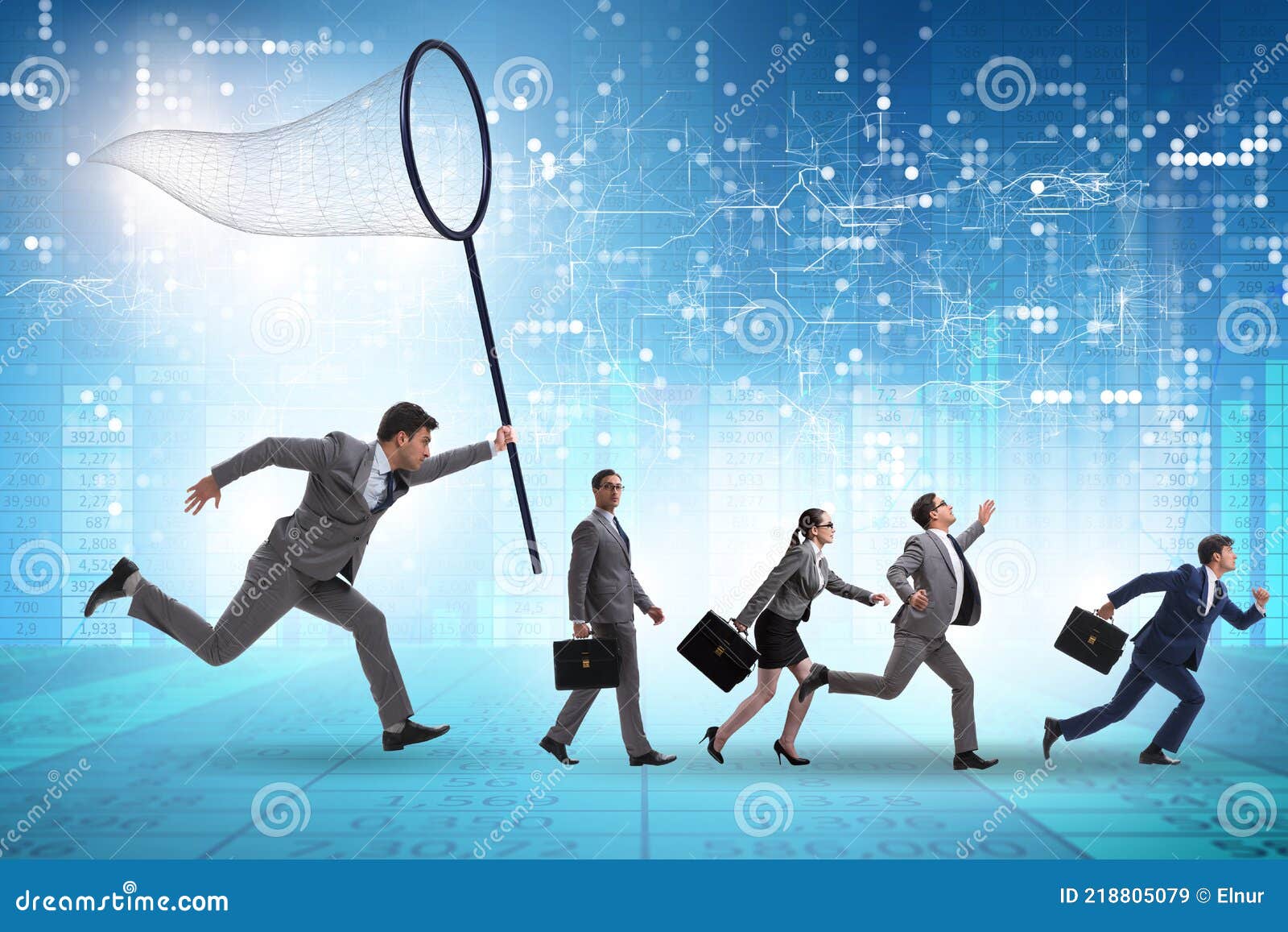 Headhunting and Retention Concept with Business People Stock Image ...