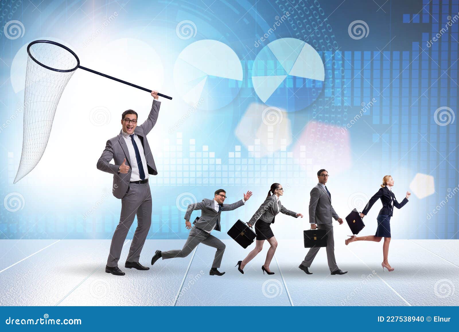 Headhunting and Retention Concept with Business People Stock Photo ...