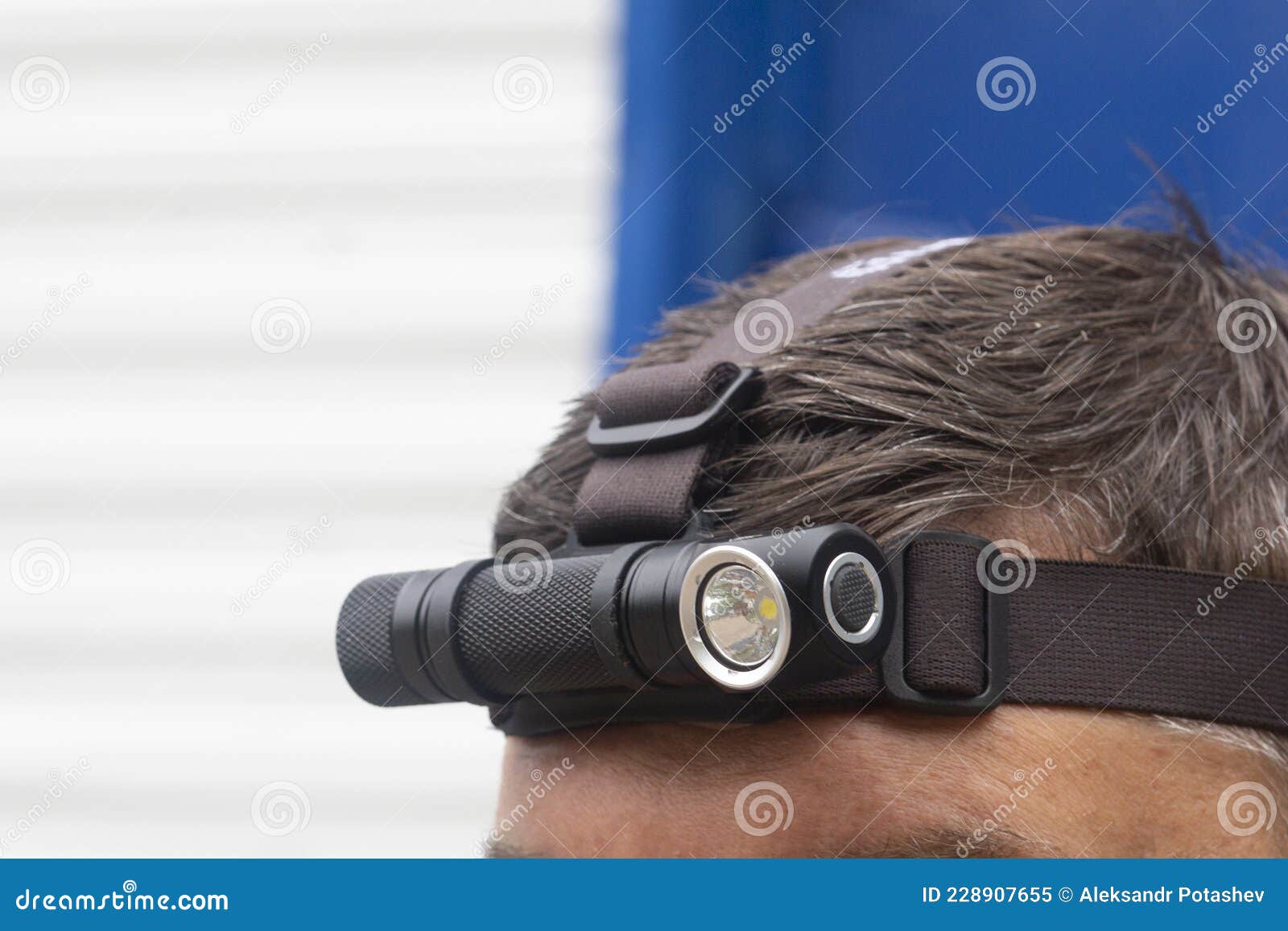 A Headlamp. Autonomous Lighting Device for Mounting on the Head Stock ...