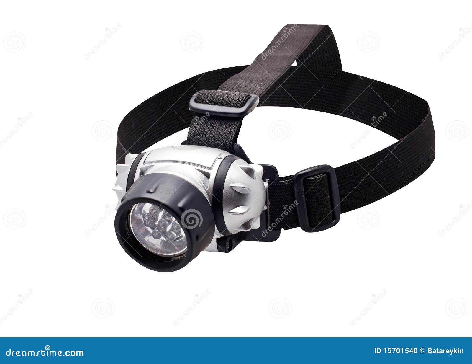 Headlamp flashlight stock photo. Image of spotlight, isolated - 15701540