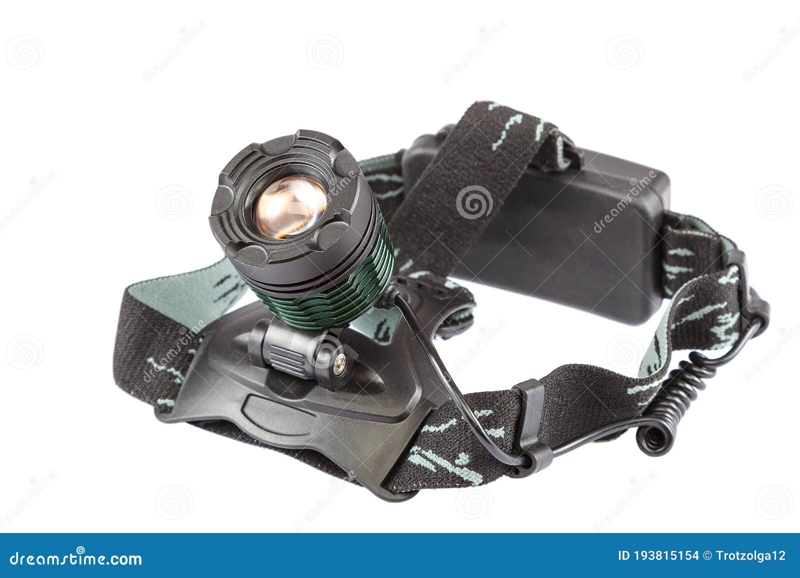 Headlamp Modern Isolated on a White Background Stock Photo - Image of ...