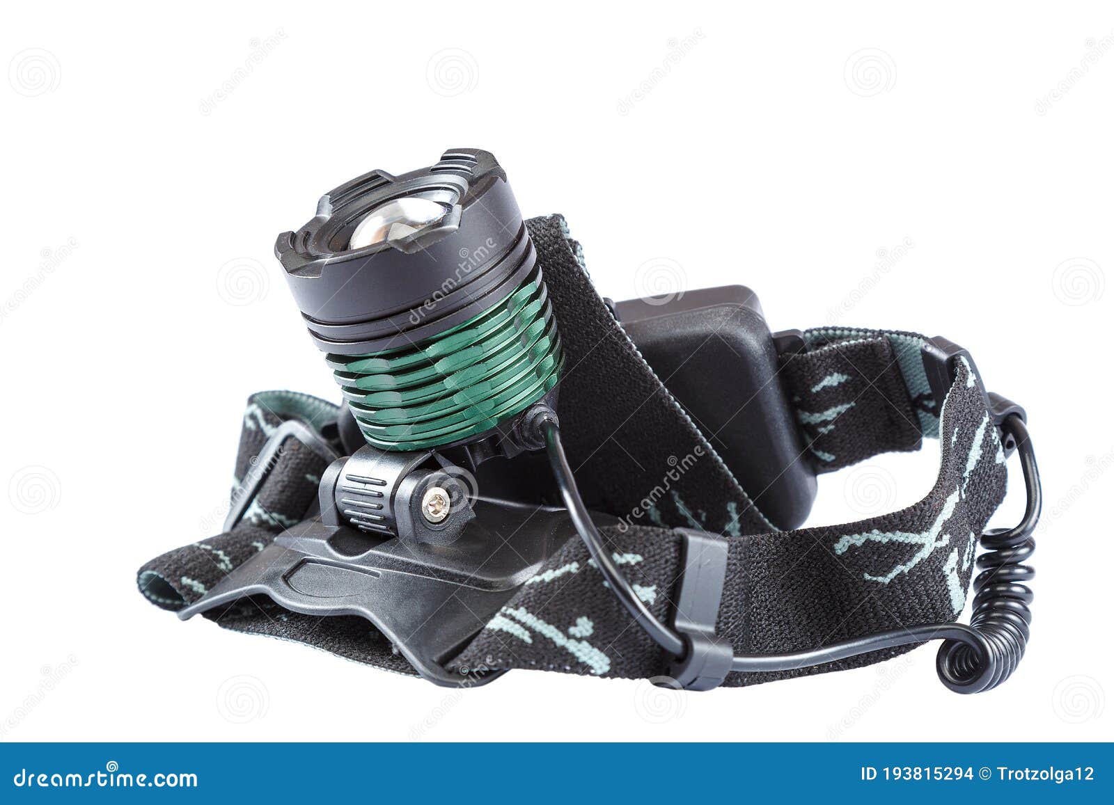 Headlamp Modern Isolated on a White Background Stock Photo - Image of ...