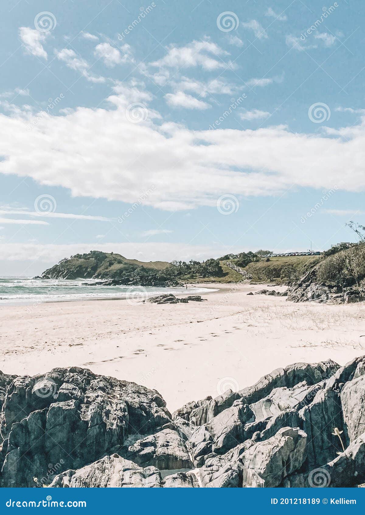 Headland stock image. Image of surf, ocean, headland - 201218189