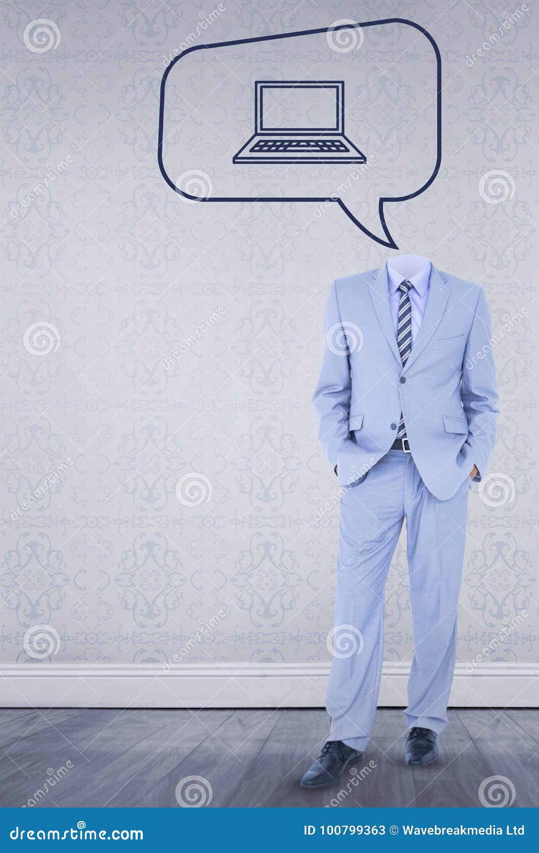 Headless Businessman Hidden Invisible Face Royalty-Free Stock Image ...