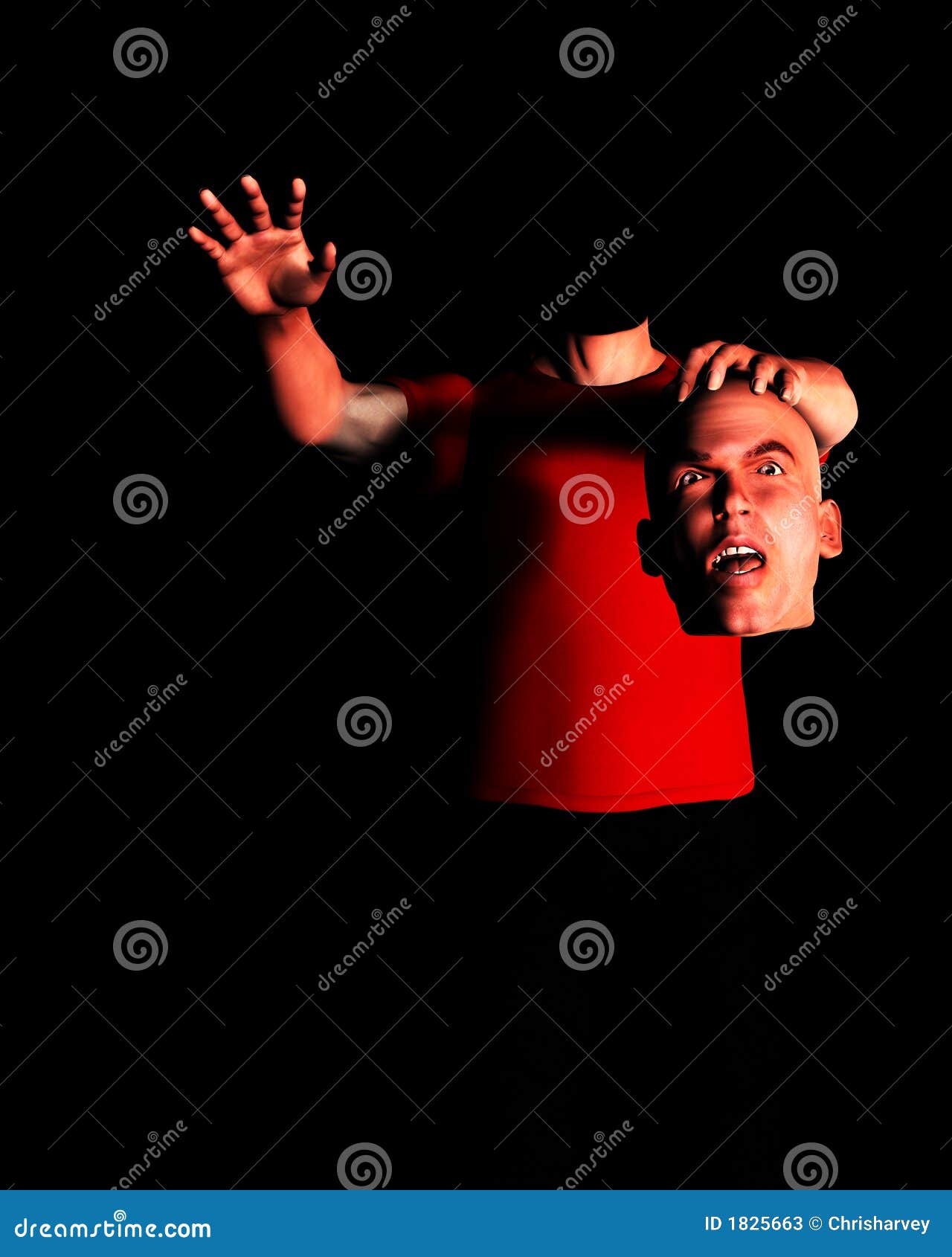 Headless Man 2 stock illustration. Illustration of decapitated - 1825663