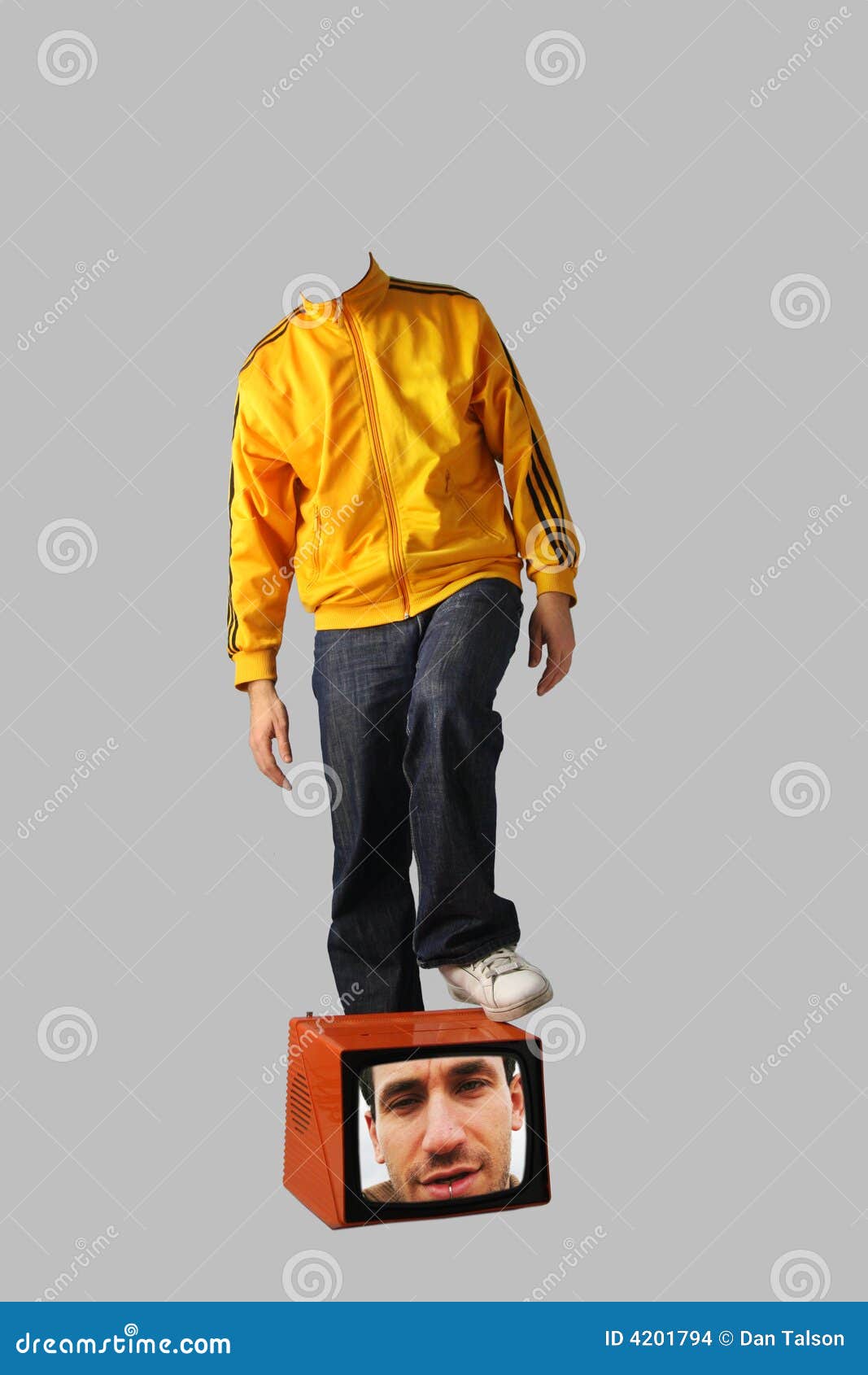Headless man stock photo. Image of cinema, digital, broken - 4201794