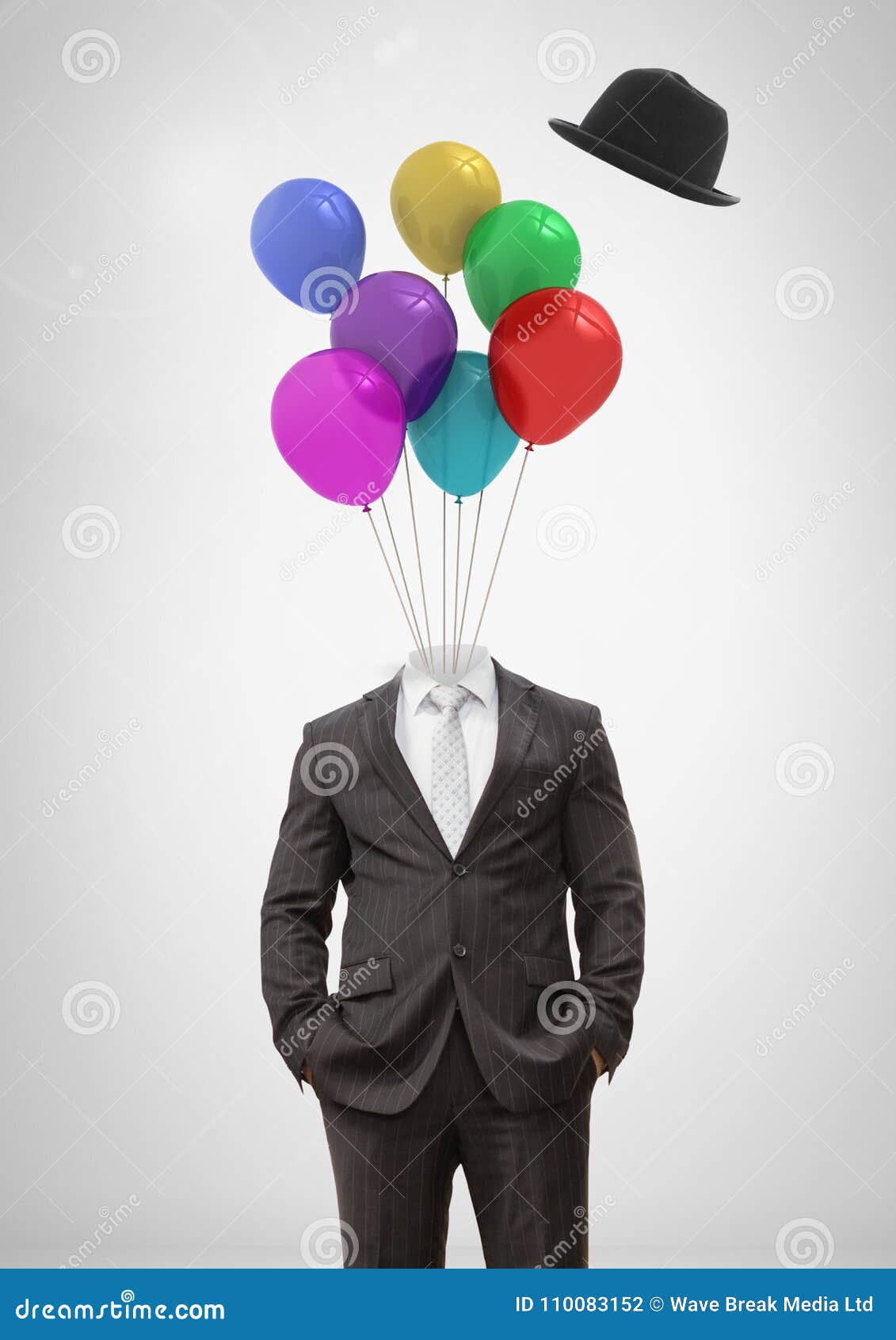 Headless Man With Floating Head Royalty-Free Stock Photo ...