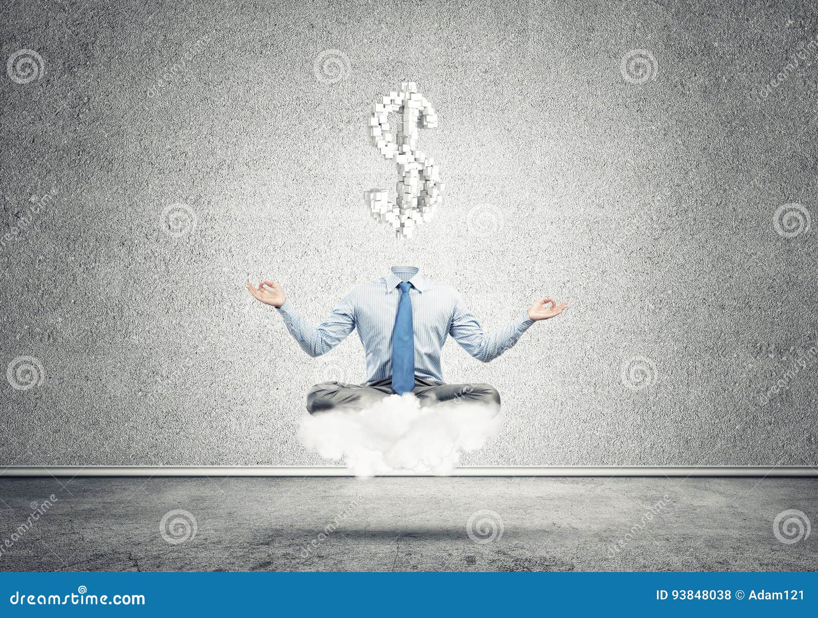 Headless Meditating Businessman Royalty-Free Stock Photo ...