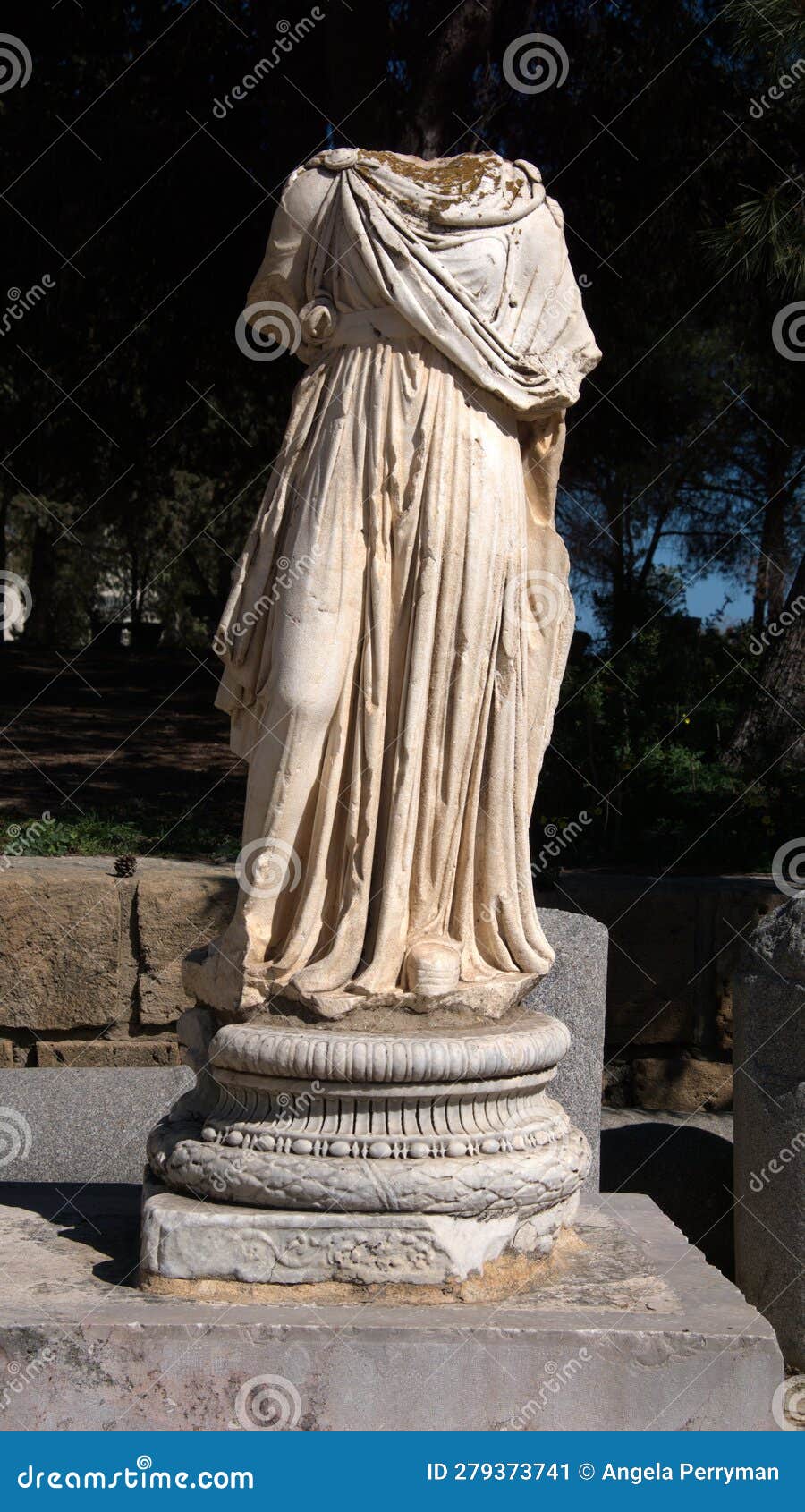 Headless Statue Of Medieval Nobleman In Purple Marble Editorial Photo ...
