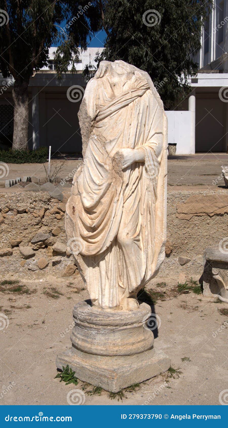 Headless Statue in Ruins of Carthage Editorial Image - Image of ...
