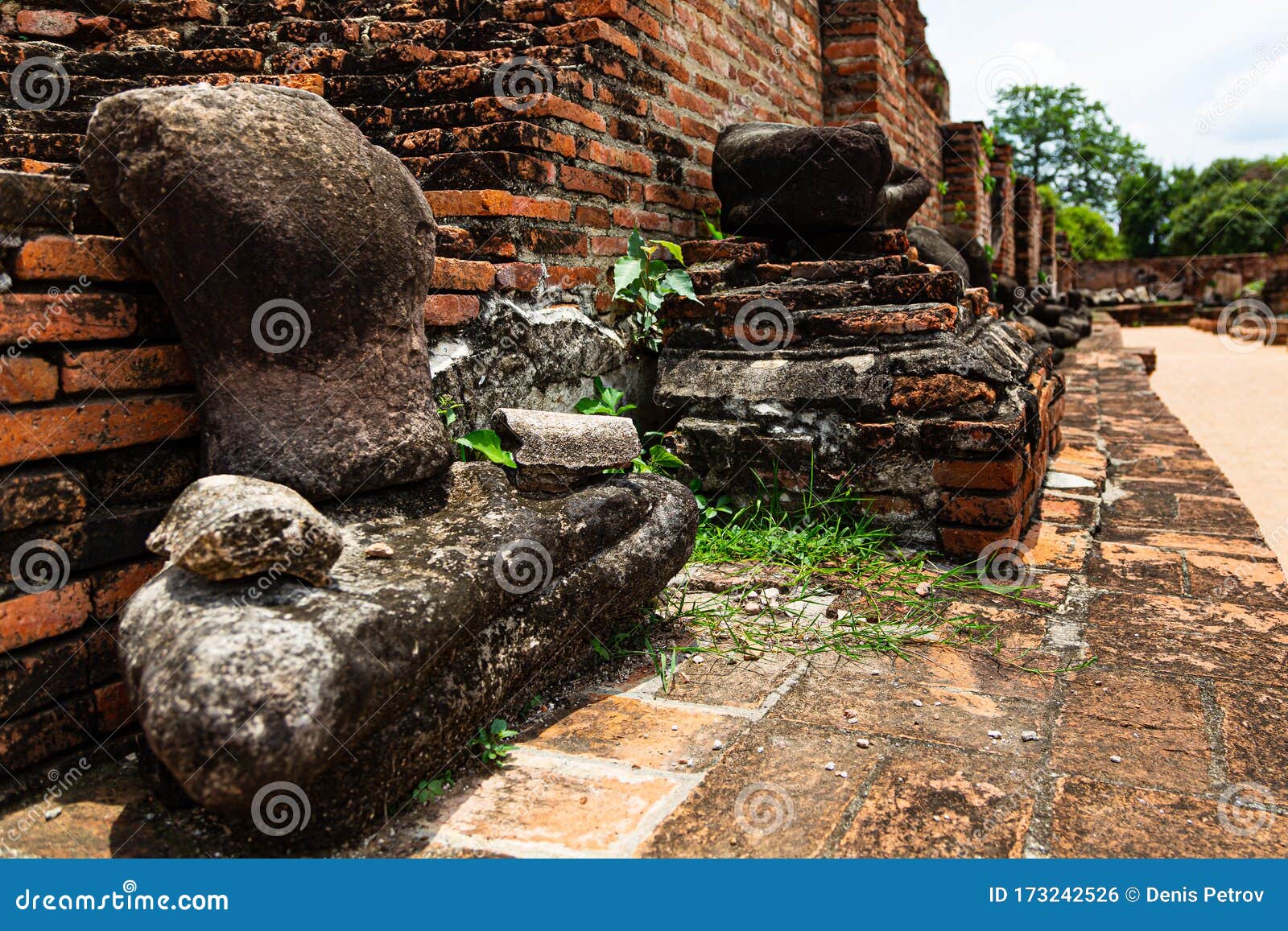 Headless Statues In The Ruins Of The Temple Stock Photography ...