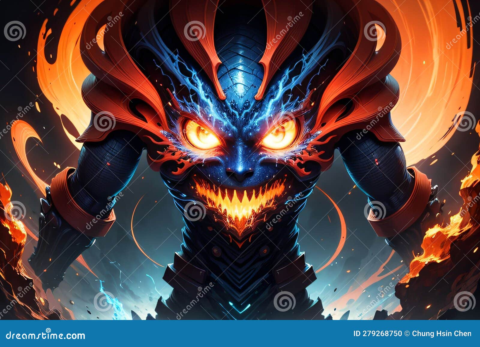 Headless Warrior If Face Embedded in Body with Generative AI Technology ...