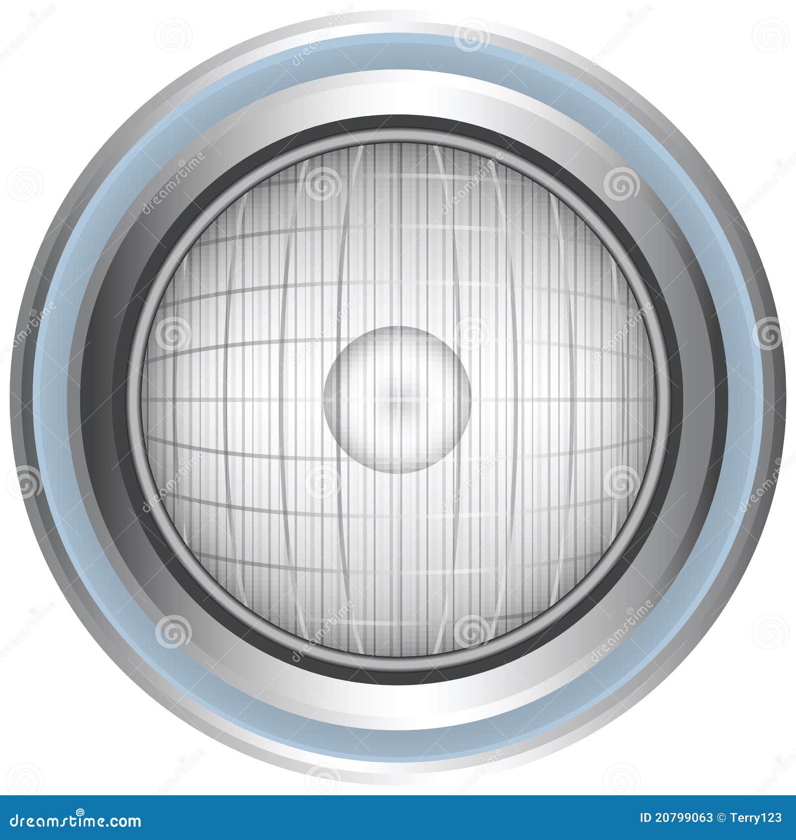 Headlight stock vector. Illustration of bright, round - 20799063