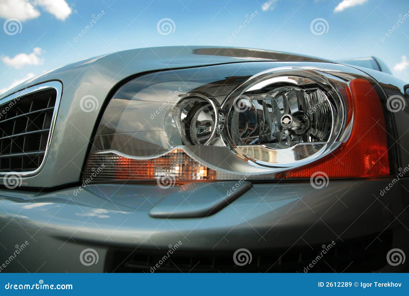 Single Headlight And Pinstrip On Vintage 1920`s-30 Car: Royalty-Free ...