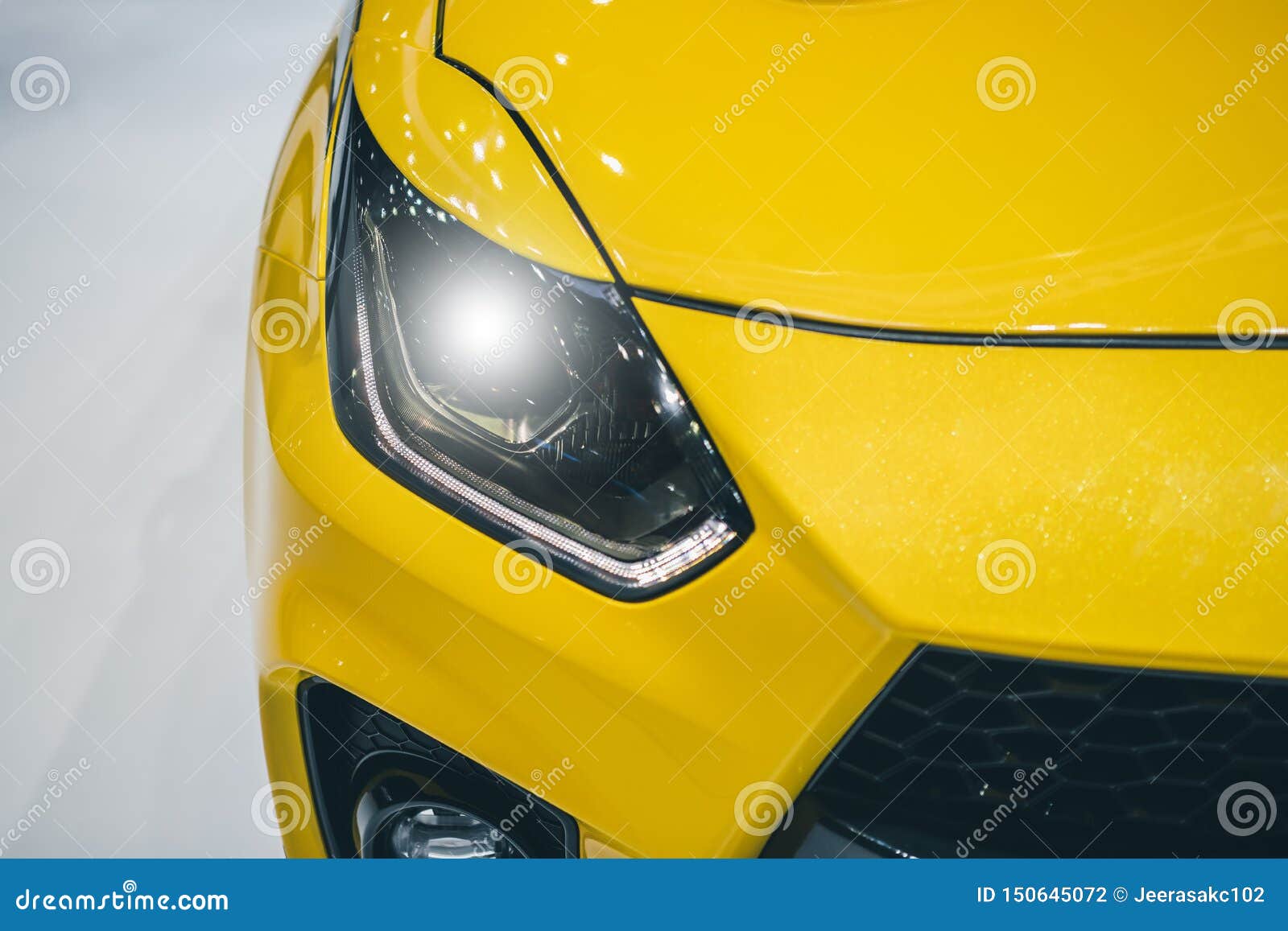 Headlight Car Projector/LED of a Modern Luxury Technology Stock Photo ...