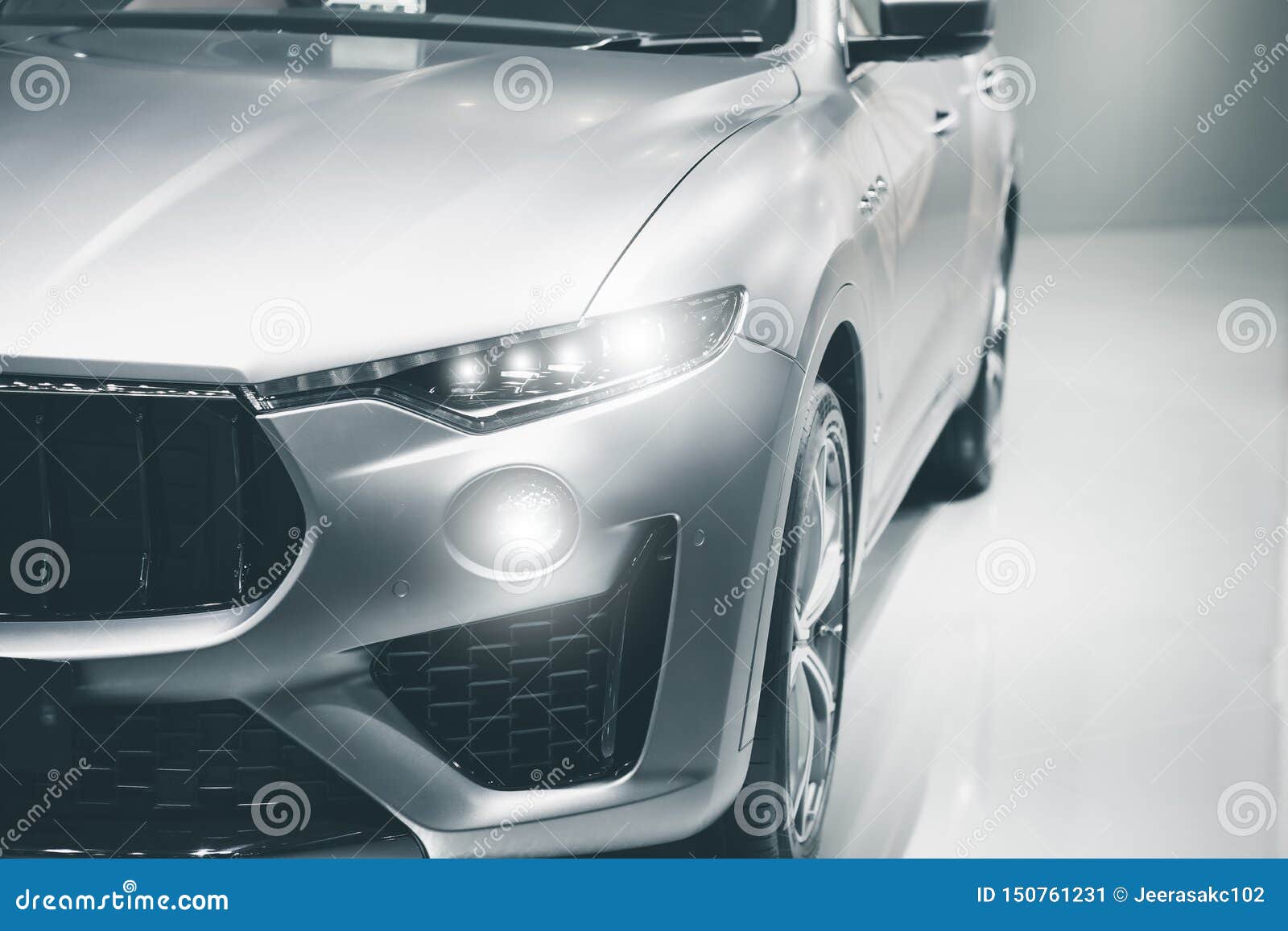 Headlight Car Projector/LED of a Modern Luxury Technology Stock Image ...