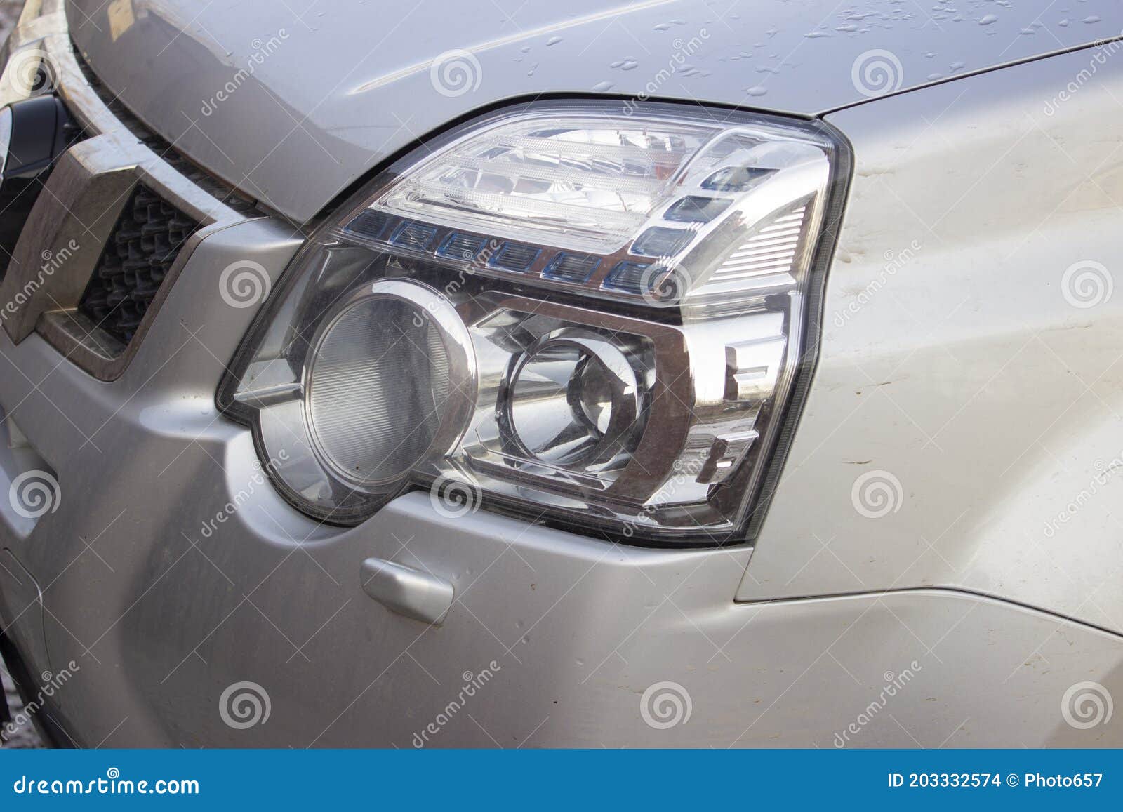 Car Headlight High Beam for Good Performance Stock Photo - Image of ...