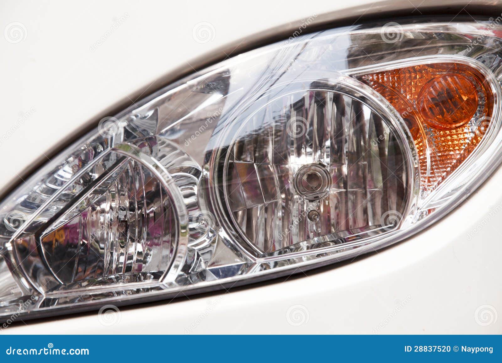 Headlight Coach bus stock photo. Image of concept, glass - 28837520