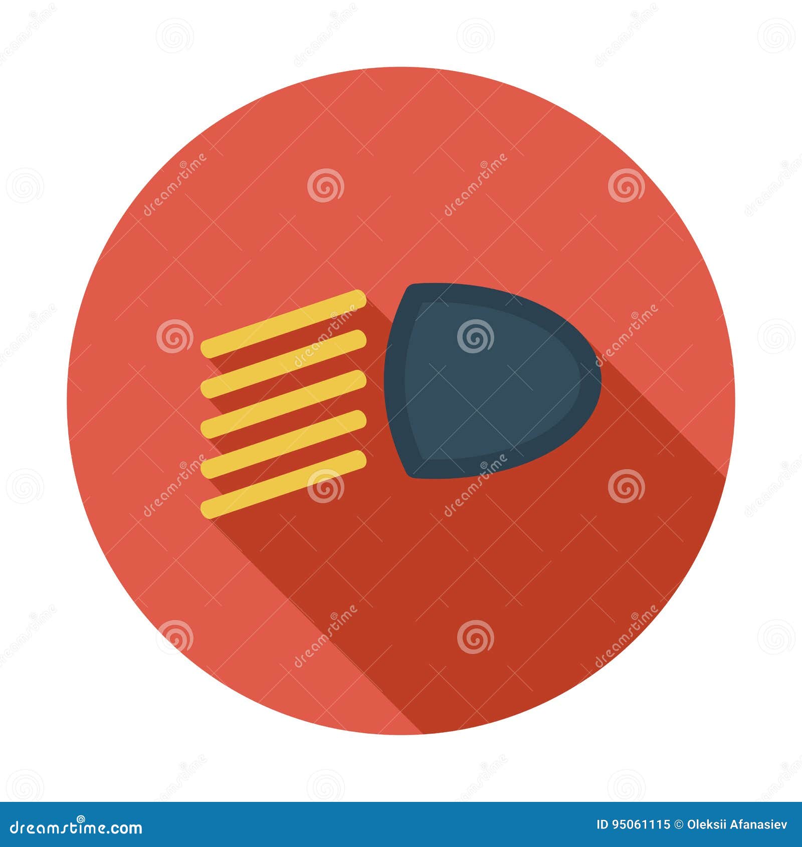 Headlight icon. stock vector. Illustration of dashboard - 95061115