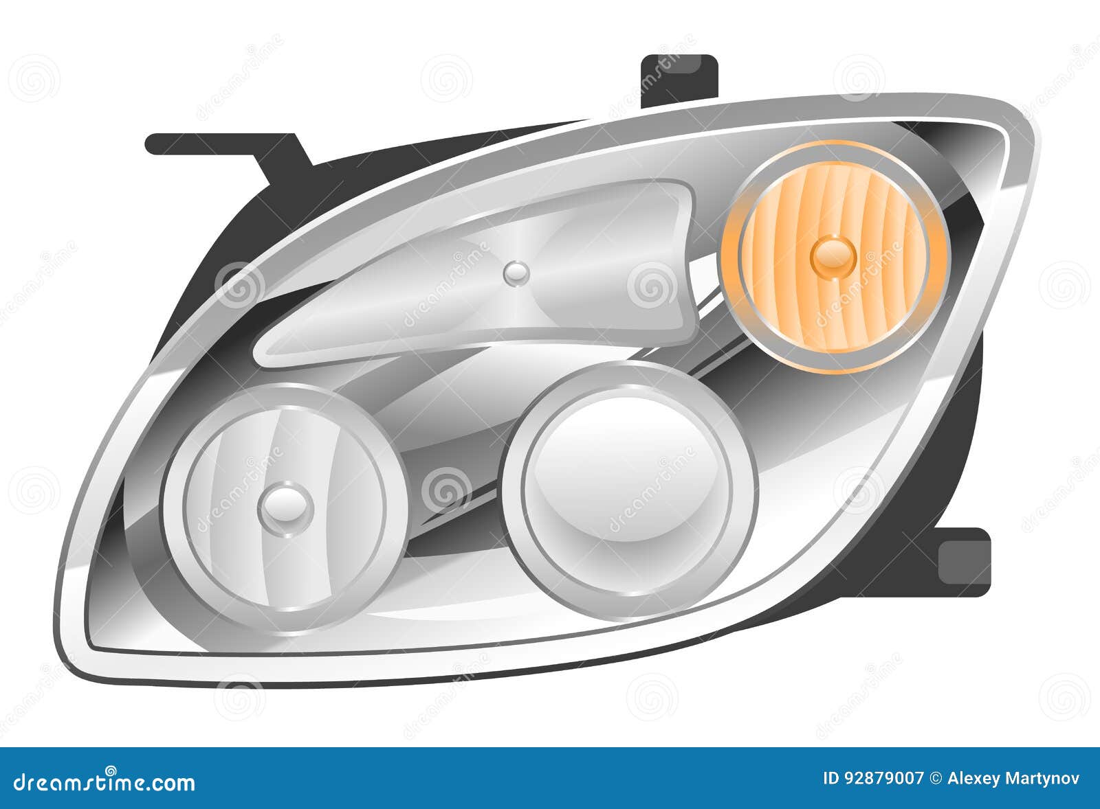 Headlight Cartoon Vector | CartoonDealer.com #92879007