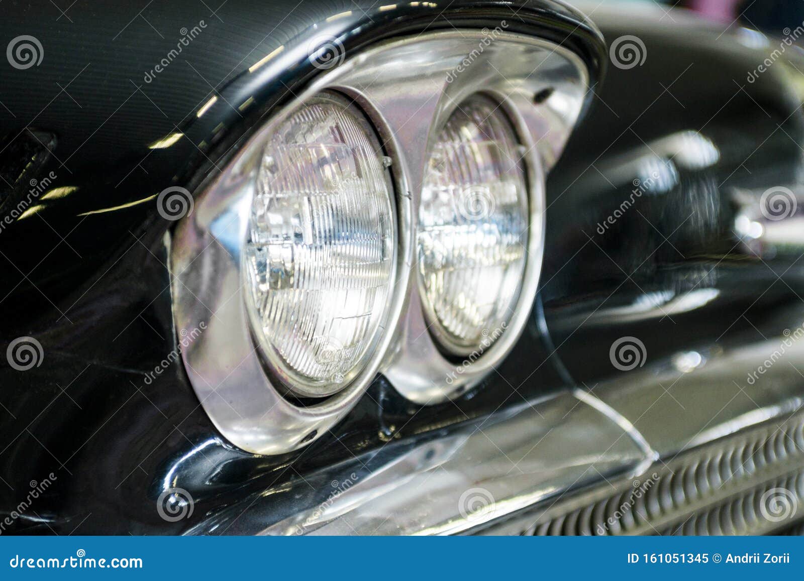 Headlight Lamp Vintage Car. Headlight Lamp Vintage Classic Car Stock ...