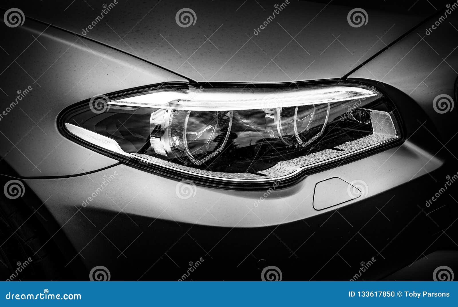 The Headlight of a Modern Luxury Car Editorial Image - Image of race ...
