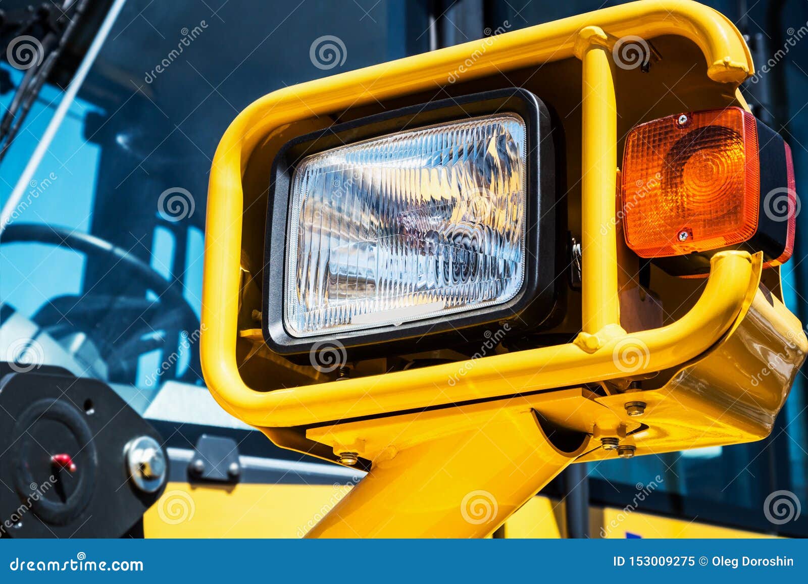Headlight Of Bulldozer Stock Photography | CartoonDealer.com #70389140