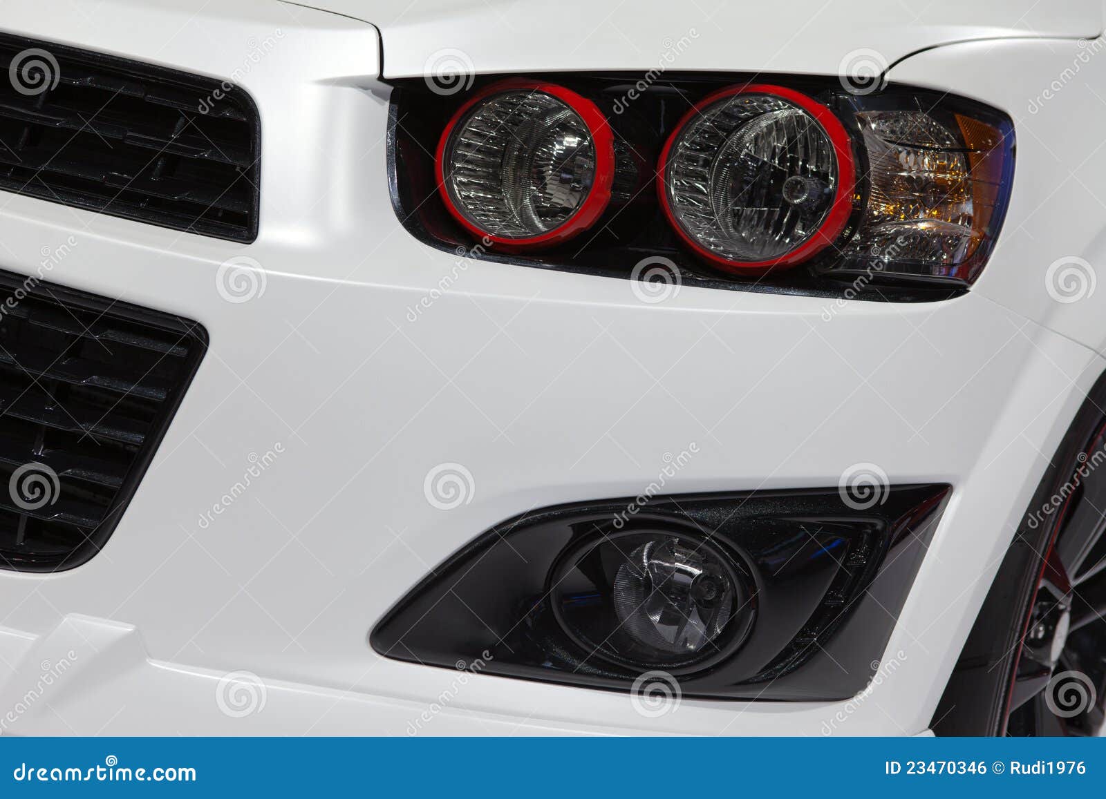 Headlight of sport car. stock photo. Image of race, view - 23470346