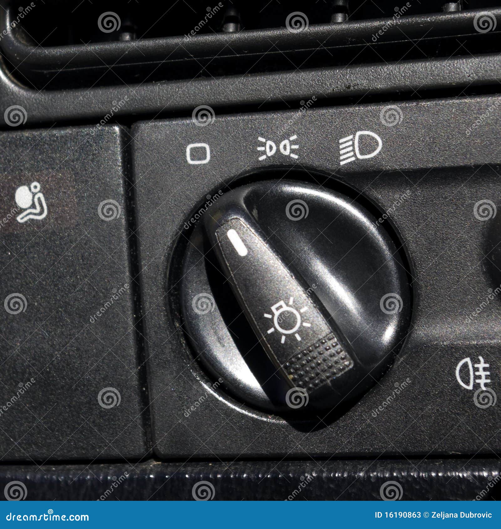 Headlight Switch stock image. Image of square, detail - 16190863