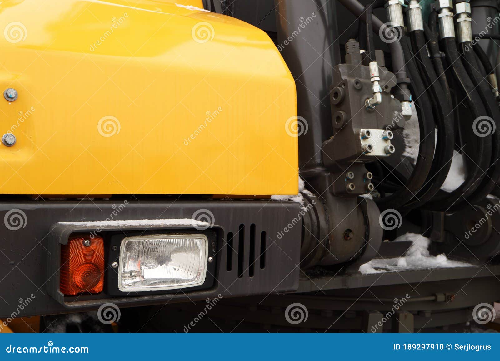 Power Hydraulic Control Unit Of The Bucket Of A Modern Excavator ...