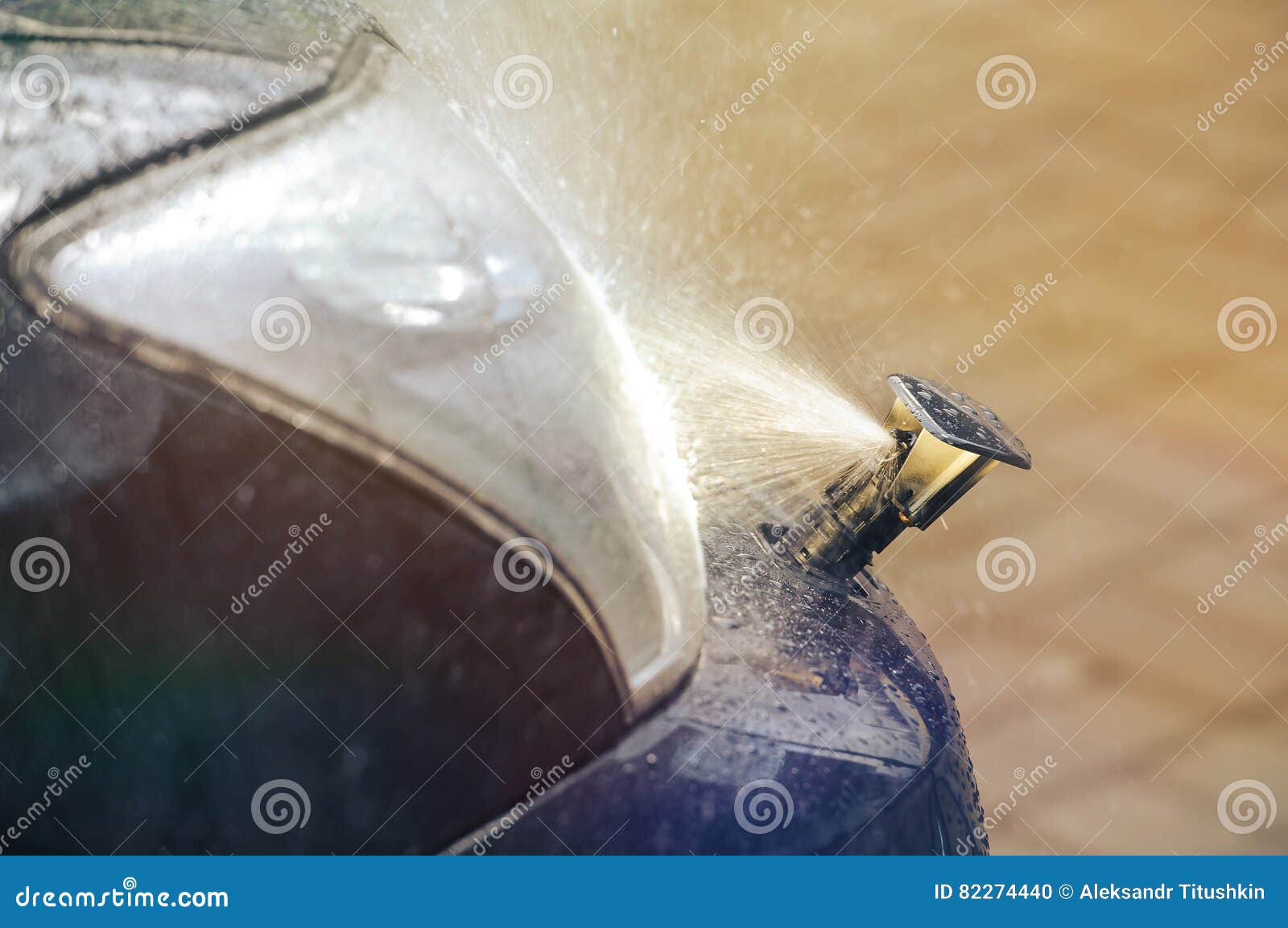 Headlight washer system stock photo. Image of drops, light - 82274440