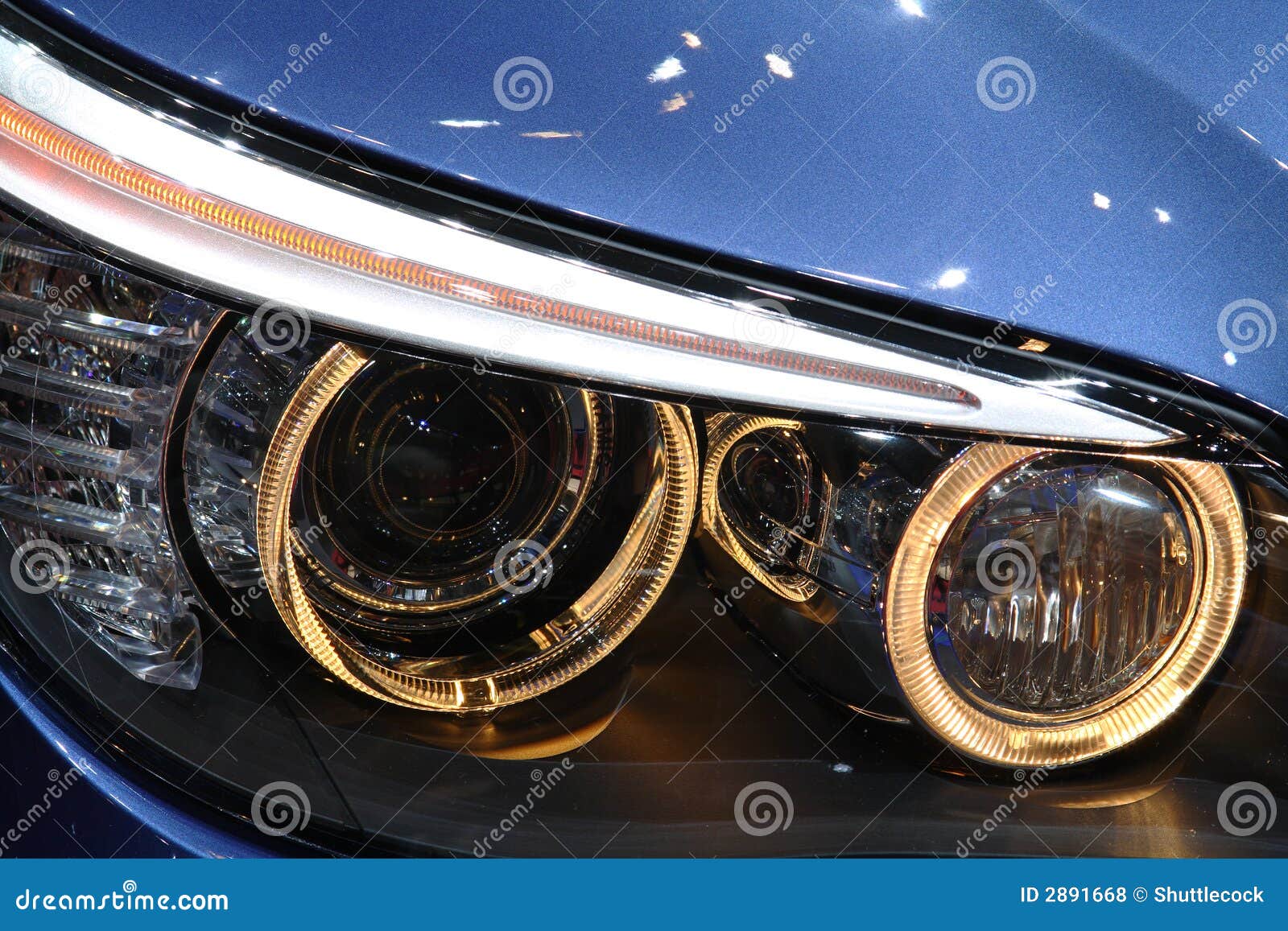 Headlights stock photo. Image of light, attractive, automotive - 2891668