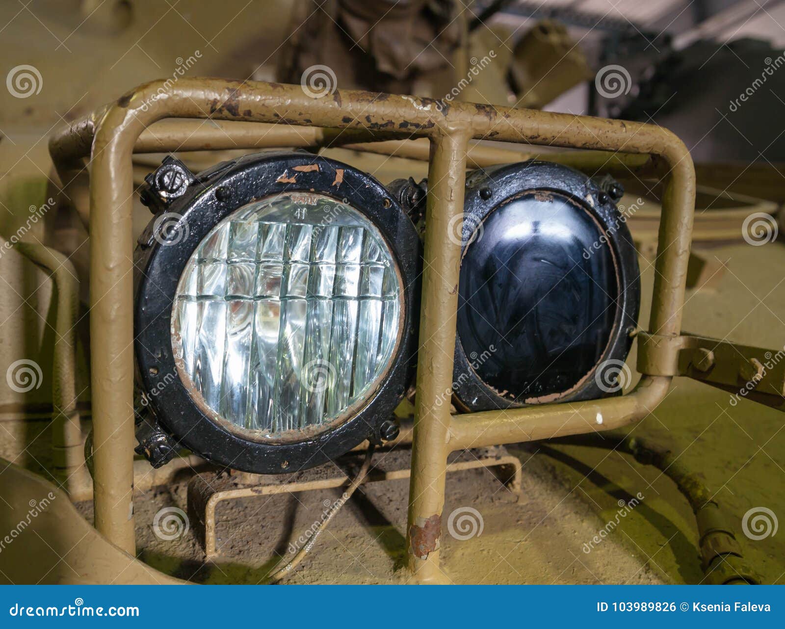 The Headlights of the Tank. Top Right Editorial Photo - Image of travel ...