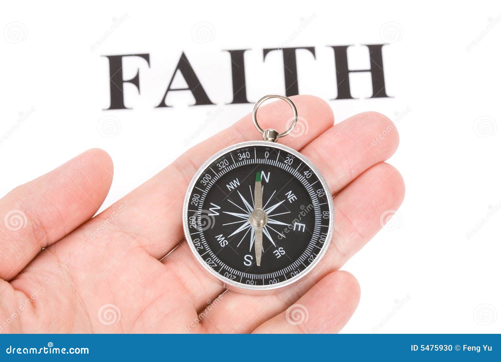 Headline faith and Compass stock photo. Image of direction - 5475930