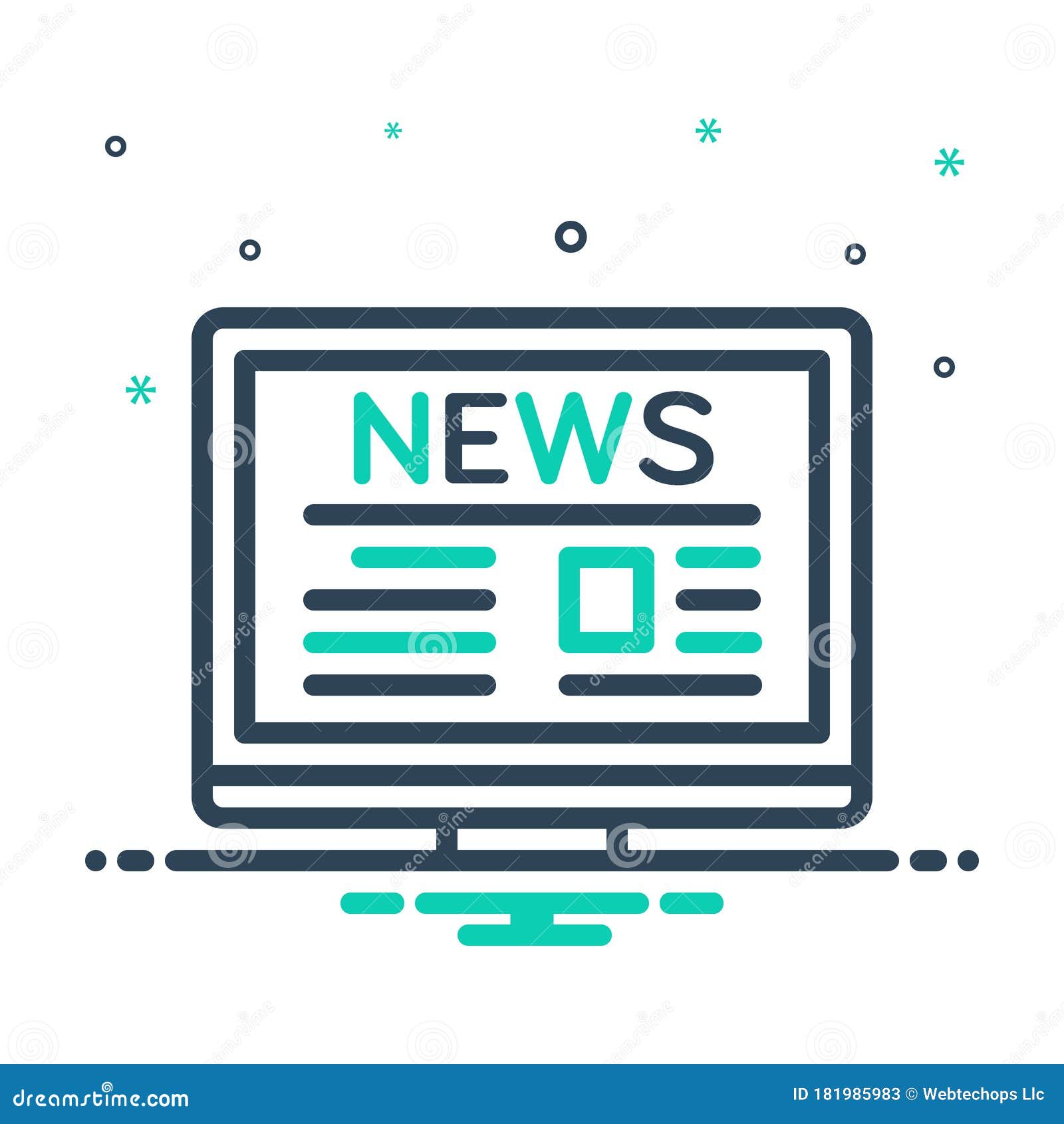 Mix Icon for Headline, Title and Heading Stock Vector - Illustration of ...