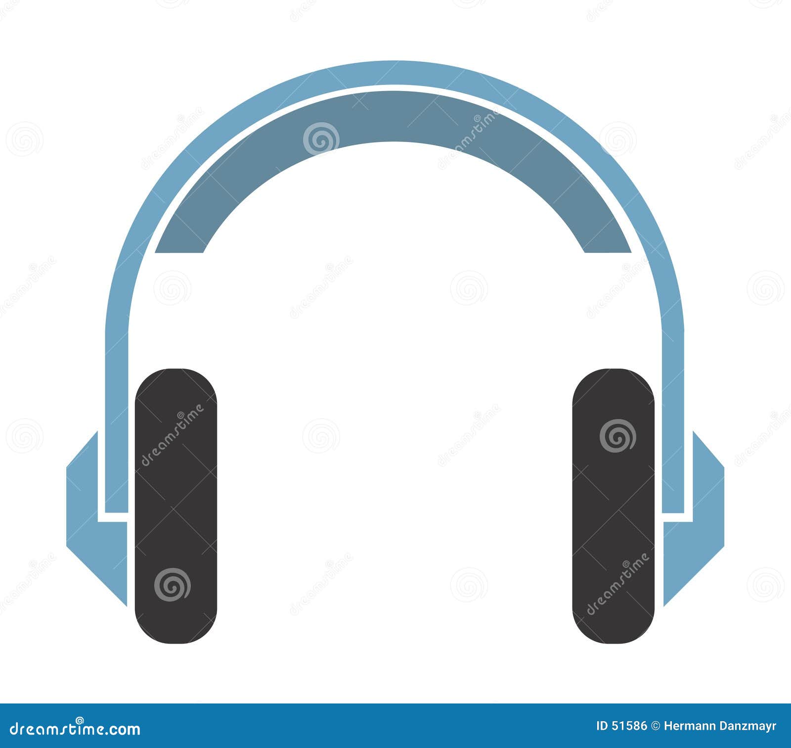 A headphone stock vector. Illustration of music, chill, sound - 51586