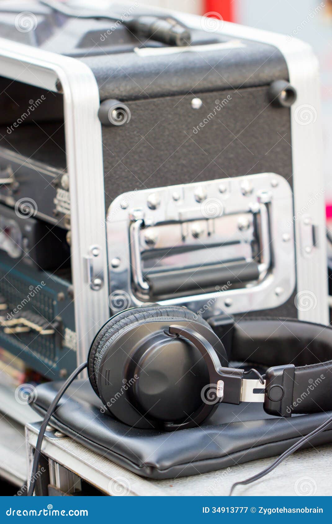 Headphone for Backstage Staff. Stock Image - Image of backstage, phones ...